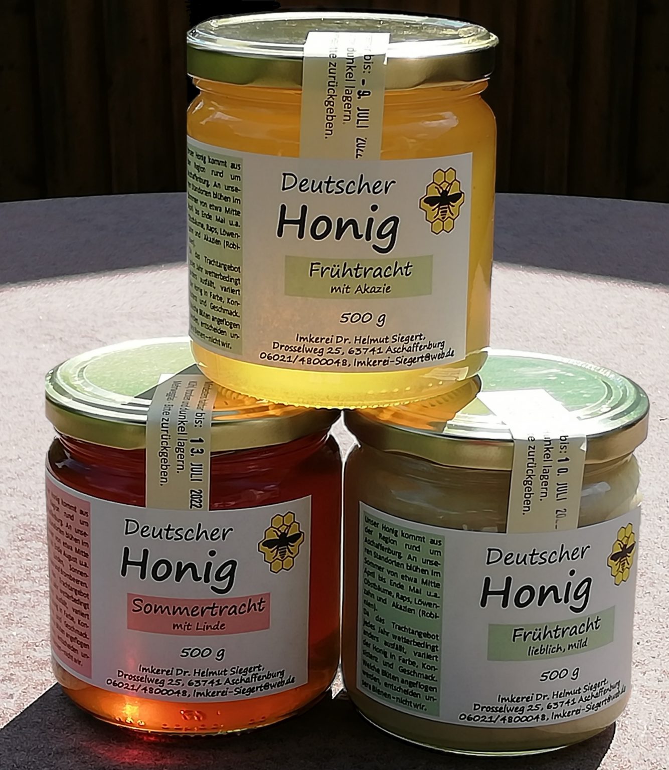Honig-Kennzeichnung – Imkerei Siegert